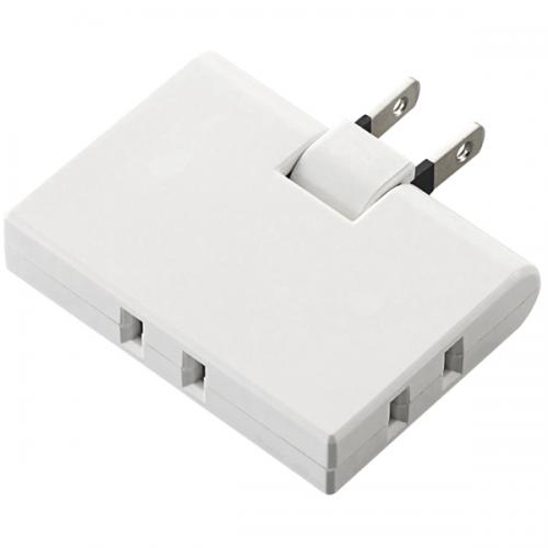 型番:T-TR03-2300WHJANコード:4953103276819■1つのコンセントから3口に電源を分配することができるトリプルタップです。 ■薄型タイプなので狭いスペースでの使用にも最適です。 ■狭い場所でも配線しやすい180°スイ...