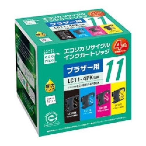 型番:ECI-BR114P/BOXJANコード:4571163369595■対応カートリッジ:ブラザー LC114PK 4色パック(ブラック/シアン/マゼンタ/イエロー)/ブラック（顔料） シアン/マゼンタ/イエロー（染料） ■対応機種:D...
