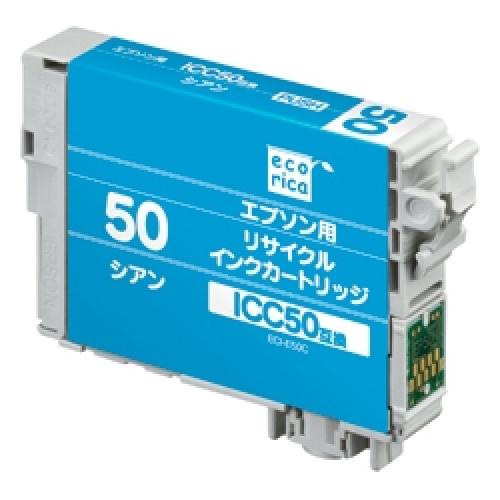型番:ECI-E50CJANコード:4571163364415■対応カートリッジ:エプソン ICC50 シアン/染料 ■対応機種:EP-301/801A/901A/901F/302/702A/802A/902A/PM-A820/A840/A...