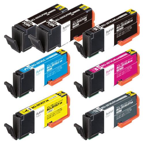 型番:PLE-C351XL6P+BKJANコード:4531027006035■さらにブラックを1個プラスしたお得なセット品です。 ■プレジール インクカートリッジセット+1 ■対応カートリッジ:Canon BCI-351XL+350XL/6...