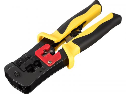 型番:BLTK8/4JANコード:4950190377337■ラチェット付きかしめ工具■RJ45コネクターとRJ11コネクターに対応■単線・ヨリ線両対応