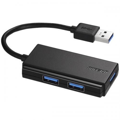 型番:BSH3U100U3BKJANコード:4950190369080■USB3.0の高速通信に対応■BUFFALOラインナップ史上最小、バリューモデル■小型だけど挿抜しやすい形状■幅の広い機器も楽々抜差しできる前面2ポート+側面1ポート設計