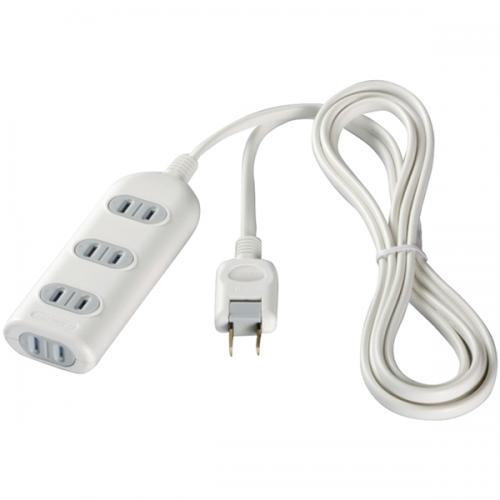 型番:BSTAPSH2430WHJANコード:4950190351856●2ピン4個口の電源タップ●安全性高いほこり防止シャッター付!●スイングプラグで、狭い場所でも壁にピッタリ!●差込口は、安心の2重構造で熱に強い!●安心のトラッキング現...