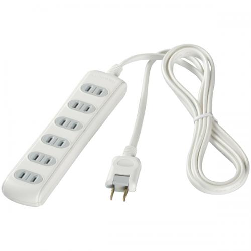 型番:BSTAPSH2620WHJANコード:4950190351894●2ピン6個口の電源タップ●安全性高いほこり防止シャッター付!●スイングプラグで、狭い場所でも壁にピッタリ!●差込口は、安心の2重構造で熱に強い!●安心のトラッキング現...