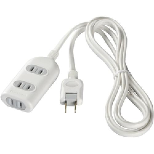 型番:BSTAPST2320WHJANコード:4950190351986●2ピン3個口の電源タップ●スイングプラグで、狭い場所でも壁にピッタリ!●差込口は、安心の2重構造で熱に強い!●安心のトラッキング現象防止プラグ●ビニール袋のパッケージ...