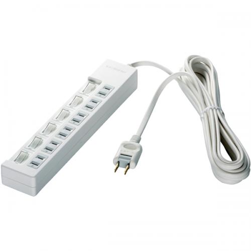 型番:BSTAPSW2630WHJANコード:4950190351863●2ピン6個口の電源タップ●個別スイッチ付きで電気の消費を抑えるエコタイプ●落雷による機器の故障を防ぐ雷サージガード付●スイングプラグで、狭い場所でも壁にピッタリ!●差...