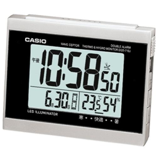 型番:DQD-710J-8JFJANコード:4971850929925見やすい大型液晶表示の目覚まし電波時計に、ダブル電子音アラーム機能を始め実用的な機能を搭載したNewモデルが登場。ダブル電子音アラーム機能は一度に2つの時刻アラームをセッ...
