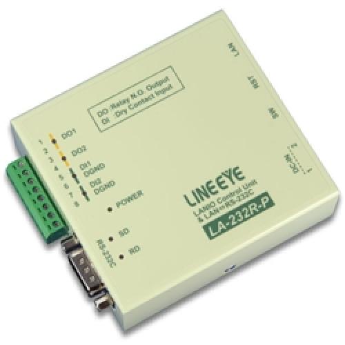型番:LA-232R-PJANコード:4560102042491LANを経由して手軽にリレーのON/OFF（2点）や接点入力（フォトカプラ絶縁入力2）を行うことが可能です。また、シリアルLAN変換機能も備えるためシリアル信号とIO信号の制御...