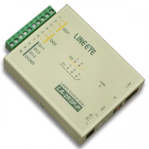 型番:LA-2R3P-P(G)JANコード:4560102043863●LAN接続型デジタルIOユニットのGバージョン（機能強化モデル） ●リレー接点（1c）出力:2点/フォトカプラ絶縁入力(ドライ接点対応):3点 ●パソコンとLAN接続し...