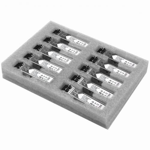 型番:GLCSXMM10PSTJANコード:0065030864312●Cisco製品GLC-SX-MMと100%互換のSFPモジュール（10個入り）です。●Cisco製ルーターおよびスイッチで互換性が検証されています。●モジュール本体にS...