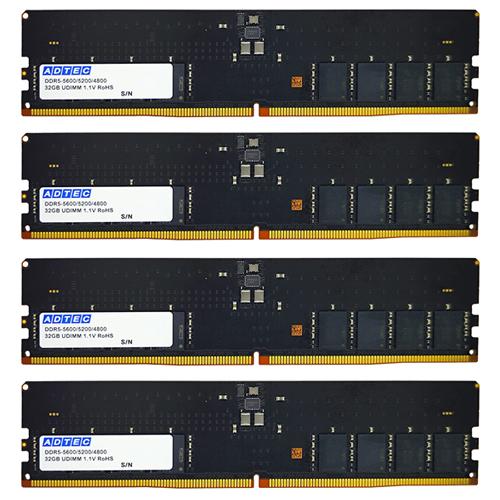型番:ADS5600D-32G4JANコード:4946516102264DDR5-5600 / PC5-5600 (* PC5-44800) / 44.8GB/s / 288pin DIMM。JEDEC規格準拠。DDR5-4800を搭載し、...