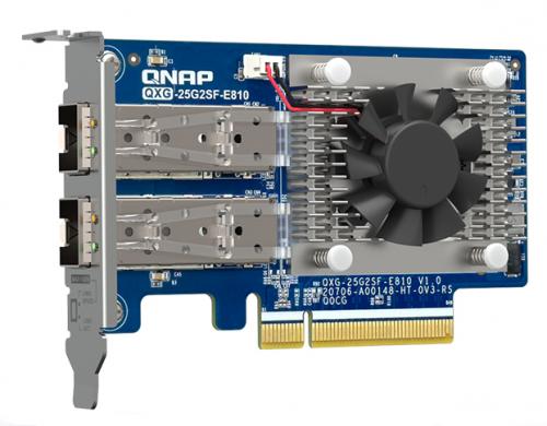 型番:QXG-25G2SF/AJANコード:4580544760852QNAP NAS用 2ポート 25GbE SFP28 LANカード 、 NAS本体と同時発注必要 (NASに組み込んで出荷します)、当型番単体での注文はお受けできません。