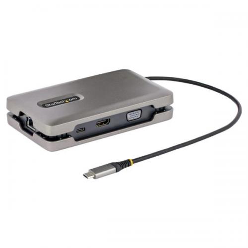 型番:DKM31C3HVCPDJANコード:00650308870143種類のビデオ出力オプション(HDMI、VGA、USB-Cビデオ)を備え、シングルまたはマルチモニター構成でデスクトップ環境を構築できるUSB-Cマルチポートアダプター