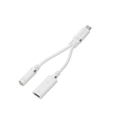 型番:MPA-C35DSPDWHJANコード:4549550319508■充電しながら音楽・動画視聴ができる。スマートフォンやタブレットなどのUSB Type-Cポートをφ3.5mmステレオミニジャックとUSB Type-Cポートの2つに変...