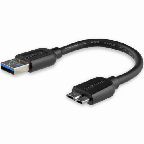 型番:USB3AUB15CMSJANコード:0065030859165フレキシブルでケーブルの引き回しが簡単なスリムケーブルで、デスクトップパソコンやノートパソコン周辺にMicroUSB3.0デバイスを配置