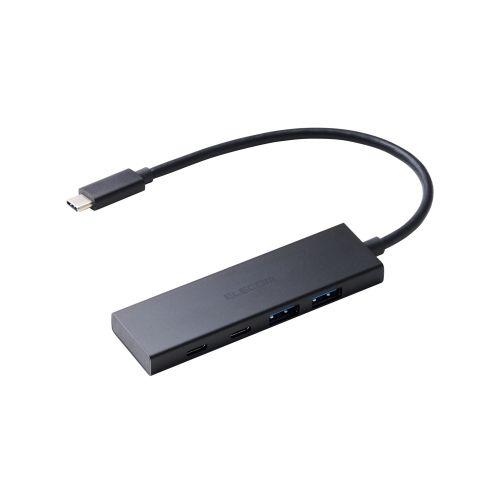 型番:U3HC-H041PBKJANコード:4549550377928■USB-A・USB Type-Cポートを搭載したUSB Type-Cプラグ接続USBハブです。ポートの少ないパソコンでも多様な周辺機器を接続できます。 ■USB-Aポー...