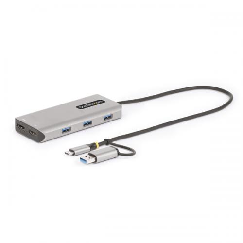 型番:167B-USBC-MULTIPORTJANコード:0065030901260●ハイブリッドUSB-C &amp; USB-A対応マルチポートアダプター●各種主要ノートPCにデュアルHDMIビデオを追加●4K30Hz（HDMI 1.4...