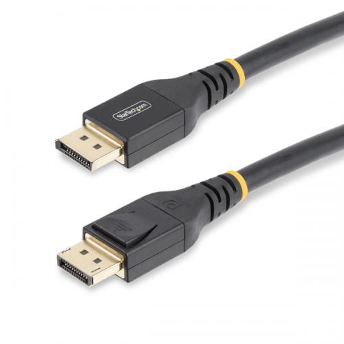 型番:DP14A-7M-DP-CABLEJANコード:0065030899956●ビデオ信号ブースター搭載アクティブDisplayPort 1.4ケーブル●ケーブル長：7.6m●会議室/ビデオウォールに最適●抜け防止機構付き（ラッチ式）金め...