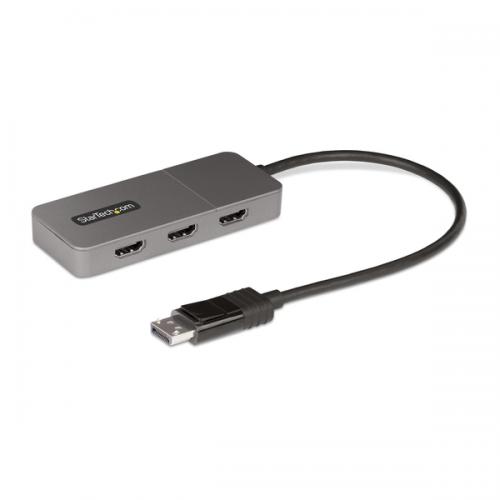 型番:MST14DP123HDJANコード:0065030897631●4K60Hz トリプルディスプレイ対応 DisplayPort - HDMI変換アダプター●3台の4K60Hzモニター出力には、DP 1.4/DSC対応ディスクリート型...