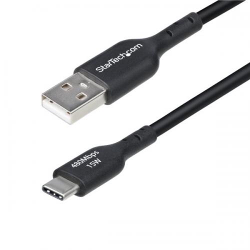 型番:USB2AC30CMBKJANコード:0065030922449●USB-A to USB-C充電ケーブル●15W/3A急速充電、および480Mbps対応●USB-A充電器／モバイルバッテリー／USBハブに接続●ポータブルUSB-Cデ...