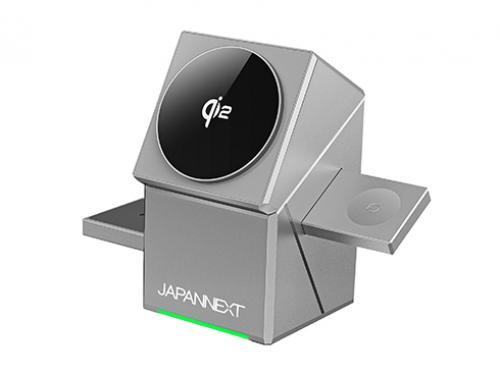 型番:JN-CG-15SQ3N1JANコード:4589511172506スマートフォン・AirPods・Apple Watch 全てを同時に充電可能な3-in-1チャージャーです。置くだけで3台をまとめて充電できます。3-in-1チャージャ...