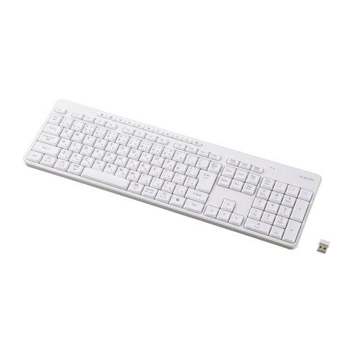 型番:TK-QT11FDMWHJANコード:4549550400978■数字入力に便利なテンキー付きキーボードです。データ入力や集計などさまざまな作業を効率化できます。 ■接続方式:USB2.4GHz無線 ■コネクター形状:USB-Aプラグ...
