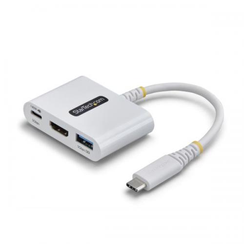 型番:168W-USBC-MULTIPORTJANコード:0065030936866●USB-Cマルチポートアダプターです。●1基のUSB-CポートからHDMI出力、USB-C Power Deliveryパススルー給電、USB-Aデータ通...