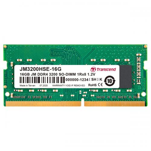 型番:JM3200HSE-16GJANコード:076055784857816GB JM DDR4 3200 SO-DIMM 1Rx8 2Gx8 CL22 1.2V