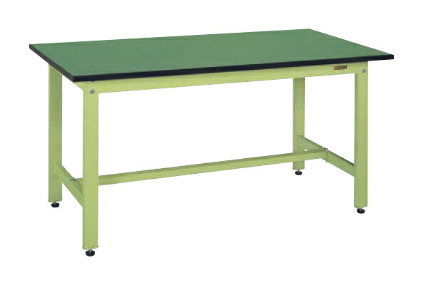 ●外寸：W1800×D750×H740mm●均等耐荷重：350kg●質量：37kg●カラー：アイボリー●天板種類：改正RoHS指令対応サカエリューム天板●天板カラー：グリーン●天板厚：21mm●アジャスター：樹脂製　ネジ径M12×P1.75...