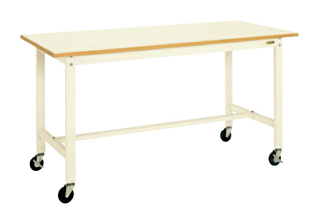 ●外寸：W1800×D900×H900mm●カラー：アイボリー●均等耐荷重：200kg●質量：41kg●天板サイズ：1800×900×21mm●天板種類：ポリエステル天板●天板カラー：アイボリー●キャスター：100φゴム車　ストッパー付2個...