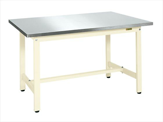 ●外寸：W900×D600×H740mm●均等耐荷重：350kg●質量：21kg●カラー：アイボリー（脚部）●天板サイズ：W900×D600mm●天板種類：ステンレスカブセ天板（表面材質=SUS430、芯材=ハニカム）●天板厚：30mm●ア...