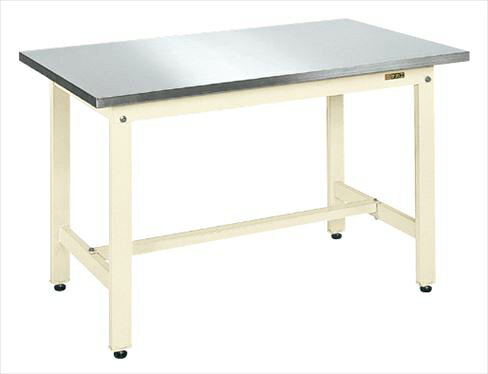 ●外寸：W1200×D750×H740mm●均等耐荷重：400kg●質量：32kg●カラー：アイボリー（脚部）●天板サイズ：W1200×D750mm●天板種類：ステンレス天板(材質=SUS430)●天板厚：30mm●アジャスター：樹脂製　ネ...
