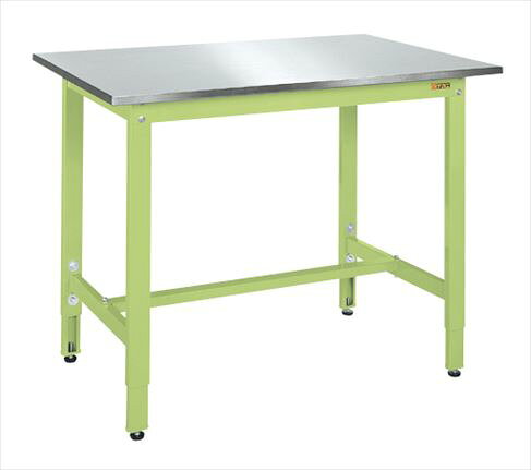 ●外寸：W1800×D900×H800〜1000mm●均等耐荷重：200kg●質量：53kg●カラー：アイボリー（脚部）●天板サイズ：W1800×D900mm●天板種類：ステンレス天板(材質=SUS430)●天板厚：30mm●アジャスター：...