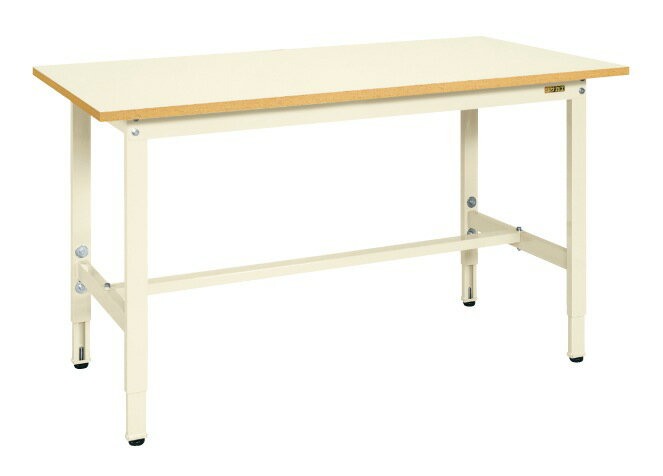 ●外寸：W1800×D600×H740〜940mm●均等耐荷重：200kg●カラー：サカエアイボリー●質量：30kg●天板サイズ：1800×600×21mm●天板種類：ポリエステル天板●天板カラー：アイボリー●アジャスター：樹脂製　ネジ径M...