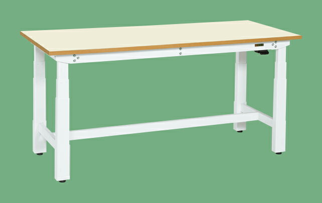 ●外寸：W1800×D750×H630〜1280mm●均等耐荷重：250kg●本体色：ホワイト●質量：82kg●天板サイズ：1800×750×25mm●天板種類：メラミン天板●天板カラー：アイボリー●天板厚：25mm●電源：AC100V●コ...