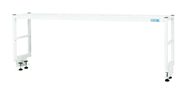 ●外寸：W1800×D300×H450mm ●本体色：パールホワイト ●均等耐荷重：40kg ●質量：14kg●簡易架台1段仕様
