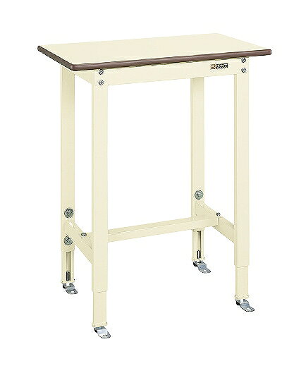 ●外寸：W750×D450×H800〜1000mm●均等耐荷重：100kg●カラー：アイボリー●質量：16kg●天板種類：ポリエステル天板●天板カラー：アイボリー●天板厚：21mm●アジャスター：樹脂製　ネジ径M12×P1.75●付属品：耐...