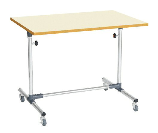 ●外寸：W900×D600×H700〜1000mm●均等耐荷重：50kg●質量：13kg●天板サイズ：900×600×21mm●天板材質：ポリエステル天板●天板カラー：アイボリー●キャスター：50φゴム車●脚部伸縮自在