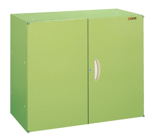 ●外寸：W900×D450×H750mm●内寸：W860×D419×H690mm●カラー：サカエグリーン●質量：24kg●単体で使用の場合は、アジャスターベース（SK-BBN）が必要です。●セット内容（付属品）：棚板1枚付