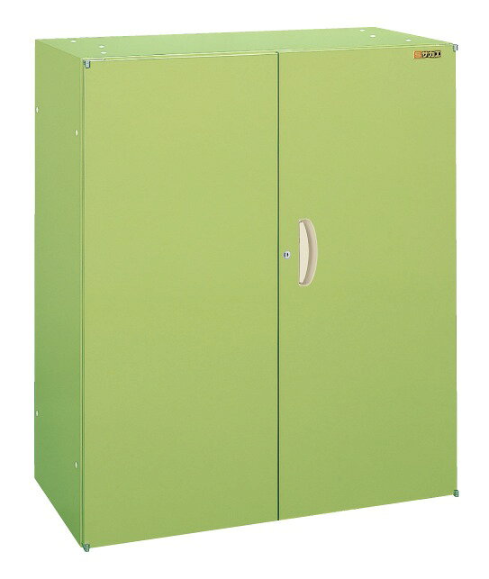 ●外寸：W900×D450×H1050mm●内寸：W860×D419×H990mm●カラー：サカエグリーン●質量：33kg●単体で使用の場合は、アジャスターベース（SK-BBN）が必要です。●セット内容（付属品）：棚板2枚付