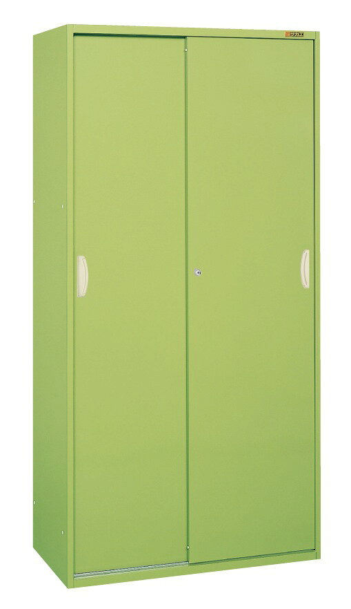 ●外寸：W900×D450×H1800mm●内寸：W860×D380×H1722mm●カラー：サカエグリーン●質量：55kg●セット内容（付属品）：棚板4枚付