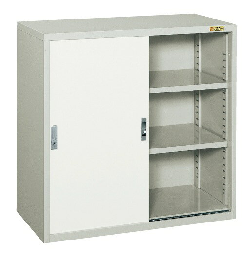 ●外寸：W900×D450×H880mm●内寸：W850×D385×H815mm●カラー：グレー●質量：32kg●セット内容（付属品）：棚板2枚付（30mm調整可能）KU-3DGY