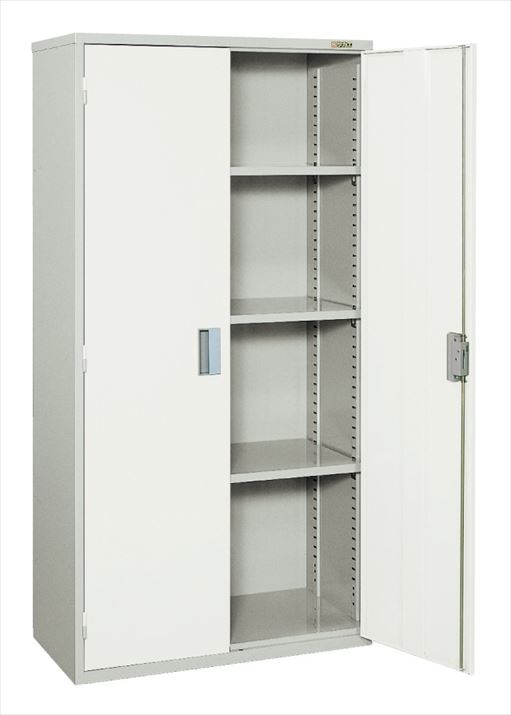 ●外寸：W900×D450×H1760mm●内寸：W805×D425×H1665mm●カラー：グレー●質量：64kg●セット内容（付属品）：棚板3枚付（30mm調整可能）KU-3BGY