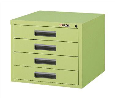 ●外寸：W500×D500×H407mm●カラー：サカエグリーン●質量：22kg●仕切板：別途販売●引出内寸法：W419×D394×H78mm