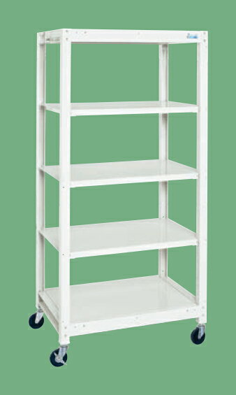 ●外寸：W900×D615×H1920mm●均等耐荷重：250kg●質量：63kg●本体色：パールホワイト●キャスター：100φゴム車●中棚：50mmピッチ段替え可能●耐震固定金具を使用できます。