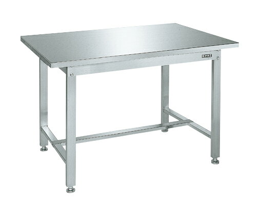 ●外寸：W1500×D750×H740mm●均等耐荷重：300kg●質量：39kg●材質：SUS430（No.4仕上げ）※脚フレームはSUS304●天板サイズ：1500×750×30mm●天板種類：ステンレス天板(材質=SUS430)●天板...