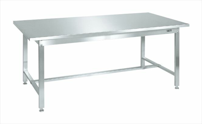 ●外寸：W1800×D900×H740mm●均等耐荷重：300kg●質量：44kg●材質：SUS304（No.4仕上げ）●天板サイズ：1800×900×30mm●天板種類：ステンレス天板(材質=SUS304)●天板厚：30mm●アジャスター...