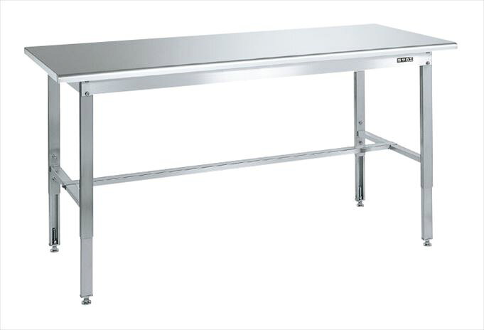 ●外寸：W1200×D600×H700〜900mm●均等耐荷重：200kg●質量：26kg●材質：SUS430（No.4仕上げ）※脚フレームはSUS304●天板サイズ：1200×600×30mm●天板種類：ステンレス天板(材質=SUS430...