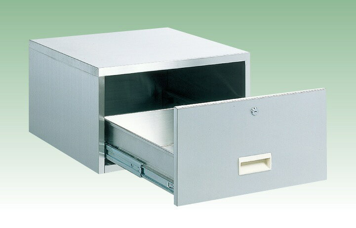 ●外寸：W510×D500×H300mm●質量：16kg●材質：SUS304●ボールスライドレール採用●引出し内寸：W429×D450×H235mm