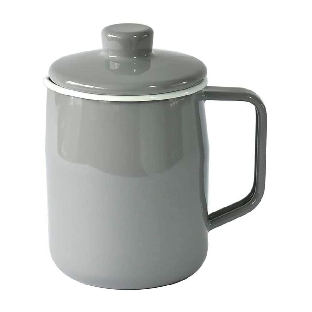 Φ11cm×W15cm×H17cm 重量：550g 満水容量：1L 本体：ホーロー 漉し網：ステンレス タイ製 手軽に使えるスリムでコンパクトなオイルポット。 ステンレスフィルタータイプ(粗目・細目)。表面がガラス質だから、洗いやすい。